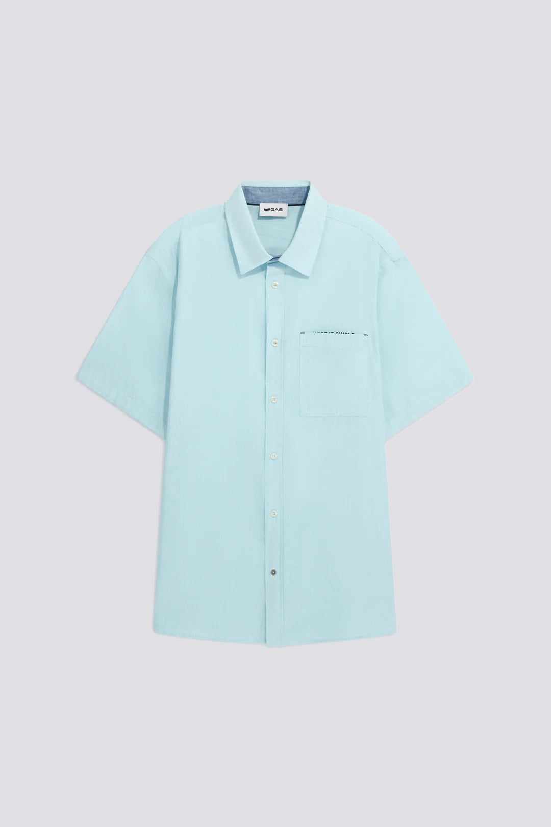 NEW BASTIEN M/C REV Men's Short Sleeve Regular Fit Shirt – GAS Jeans