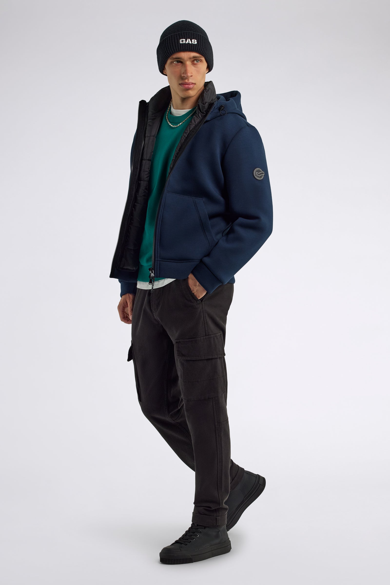 Men's Regular Fit 2-in-1 Jacket Blue DENDY DOUBLE 4706 – GAS Jeans